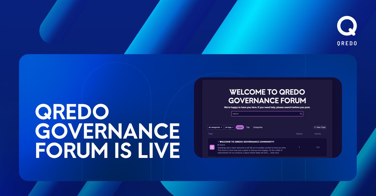 Qredo on Twitter: "We are thrilled to announce the launch of our Qredo Community Governance ...