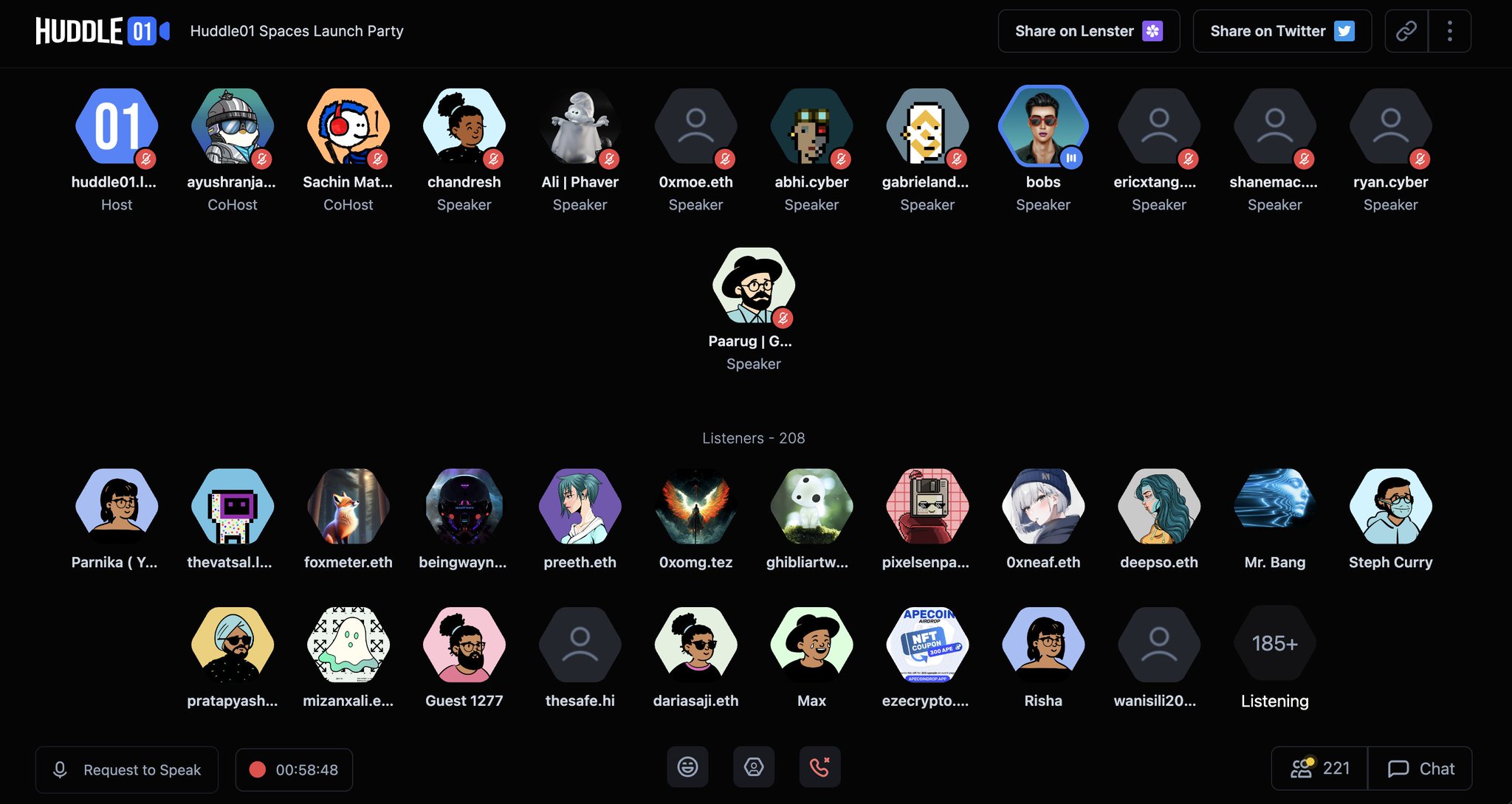 Huddle01 (hiring) on Twitter: "Thank you to everyone who made it to the 1st ever Huddle01 Spaces ...