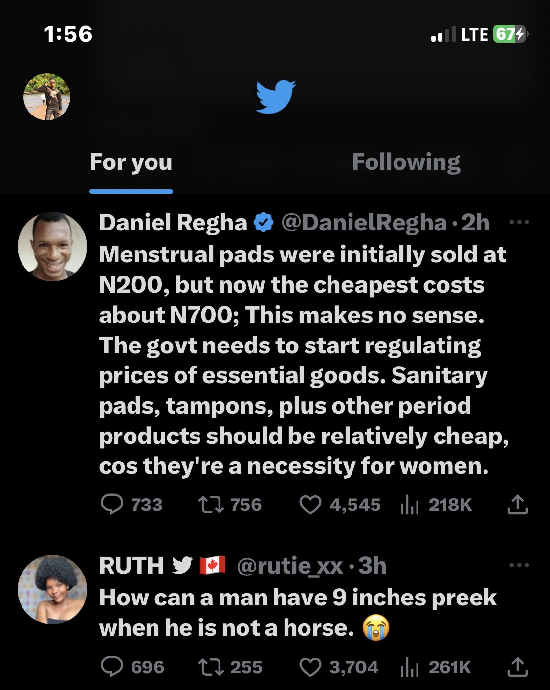 Joel Mayowa Genesis🇳🇬🇱🇷 on Twitter: "@rutie_xx Husband complained about high prices of menstrual ...