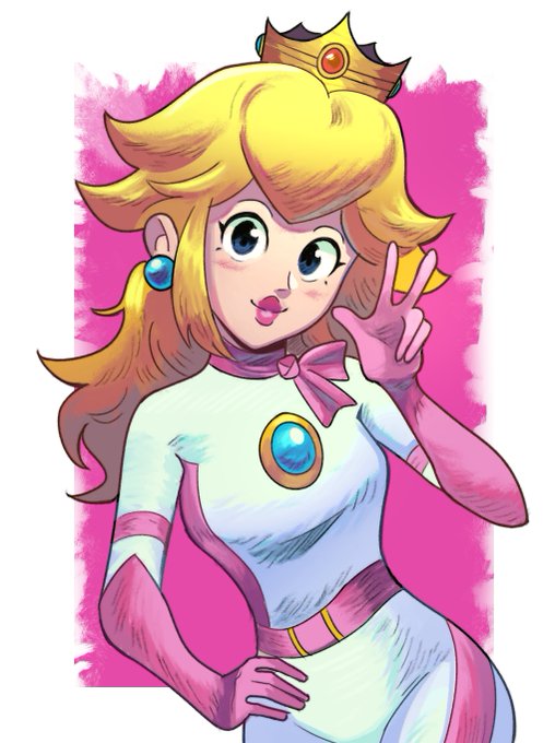 「princess peach」Fan Art(Latest)｜4pages