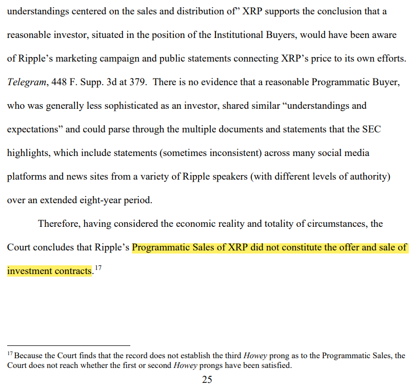 ross on Twitter: "District Court rejects SEC motion on labeling XRP a security or 'investment ...