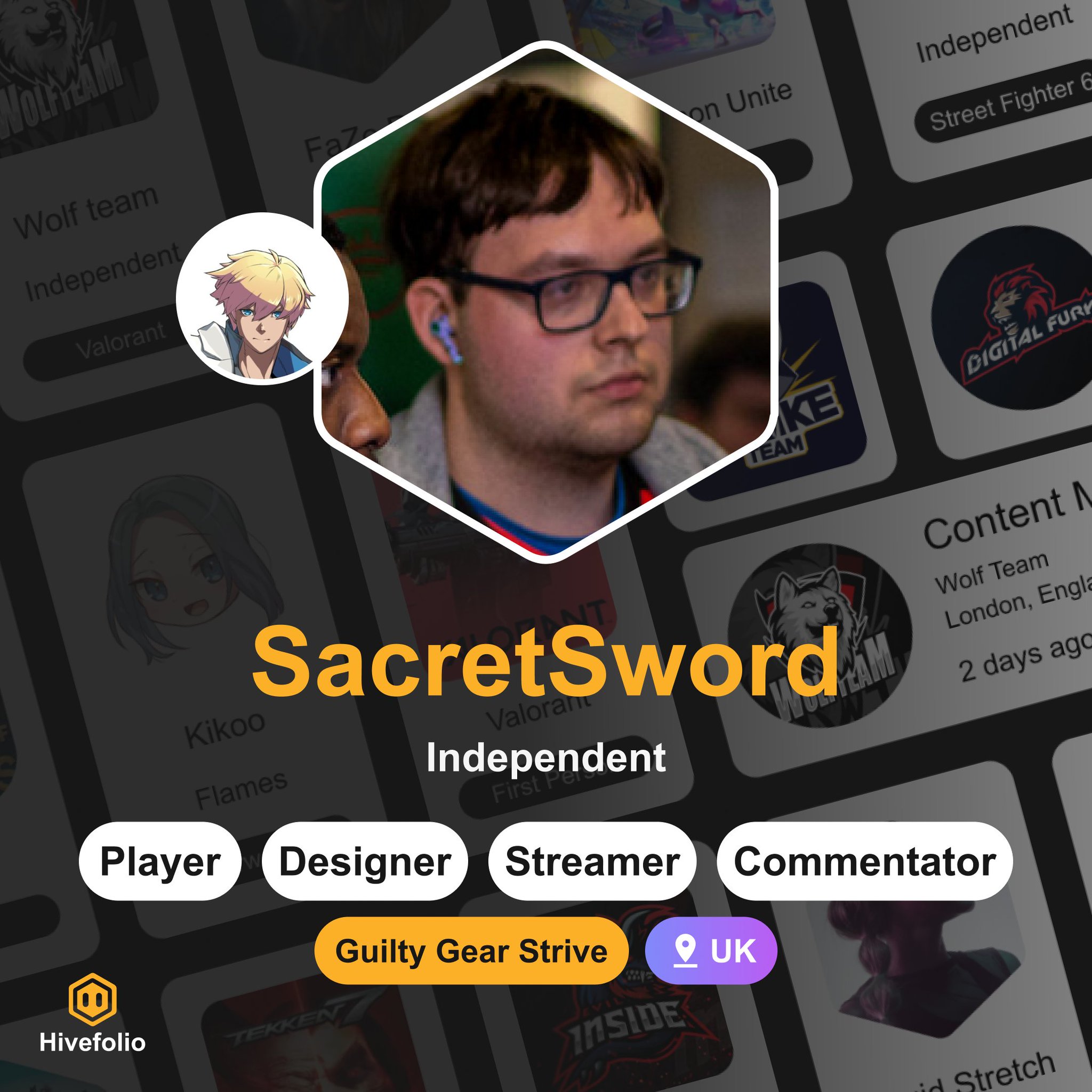 Hivefolio on Twitter: "Hivefolio esports gaming portfolio showcase: SacretSword (@SacretSwordFGC ...