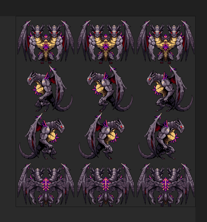 Ækashics On Twitter Further Progress On Raindren His Massive 4 Direction Map Sprite Is 