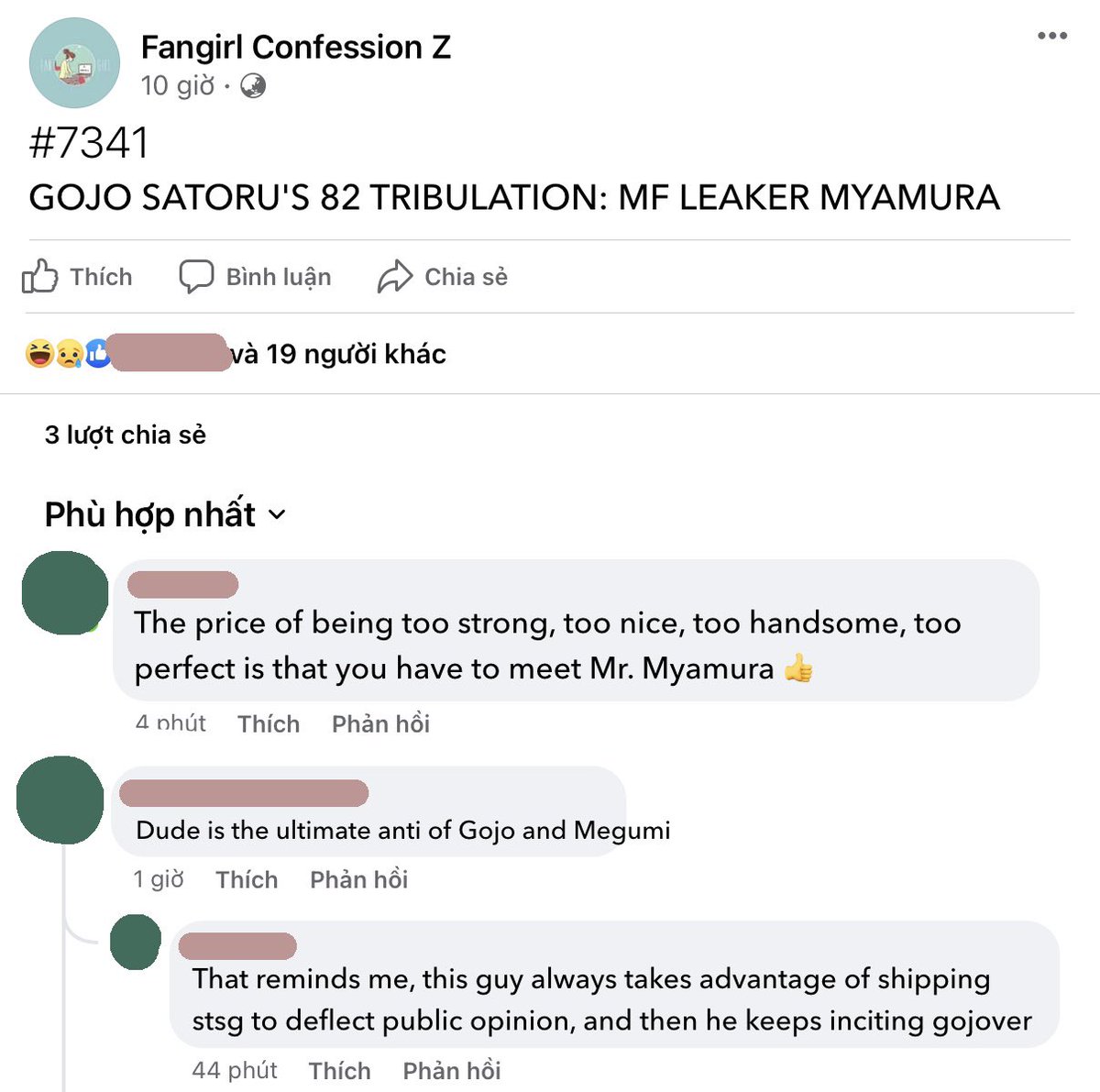 Irobarashi on Twitter: "Dear Mr. Myamura, please leave Gojo and Megumi alone. We have had enough ...