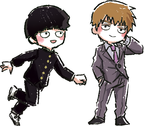 🌈YADI🍎🍊🍋🥝🫐🍇 on Twitter: "Thread of some official Mob & Reigen chibi illustrations (from merch ...
