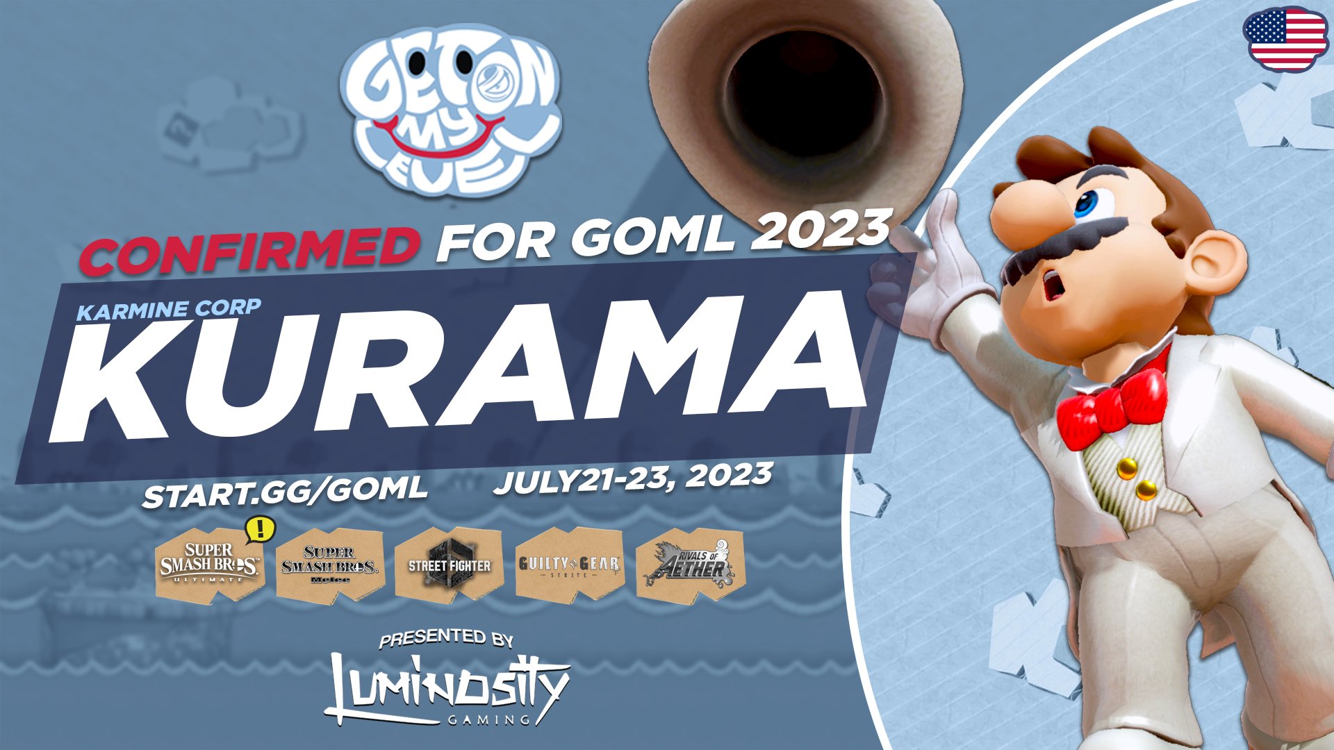Get On My Level 2023 || start.gg/GOML on Twitter: "NorCal stand up‼️💪 @Kurama_Smash joins us ...