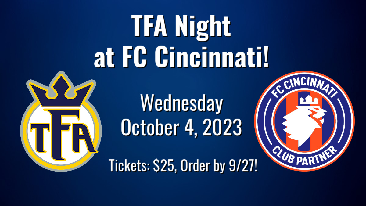 Total Futbol Academy on Twitter: "Join us October 4th for TFA Night with FC Cincinnati! Tickets ...