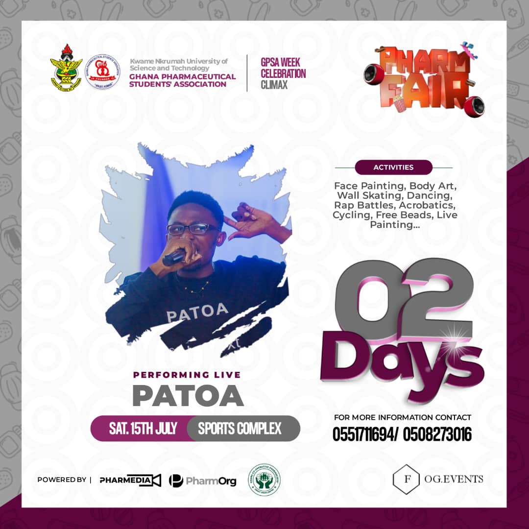 GPSA KNUST on Twitter: "Performing live at PharmFair are Patoa, Lali and Jerruleisagod!🤩 We ...
