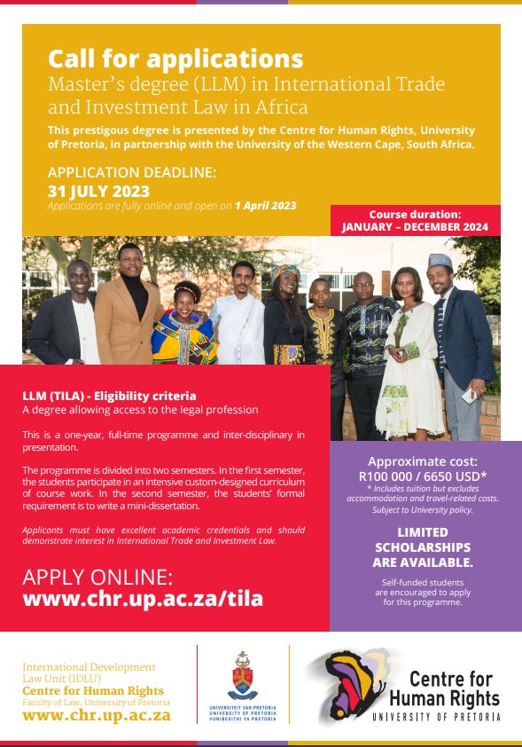 Lawyeringforafrica On Twitter Call For Applications Masters In