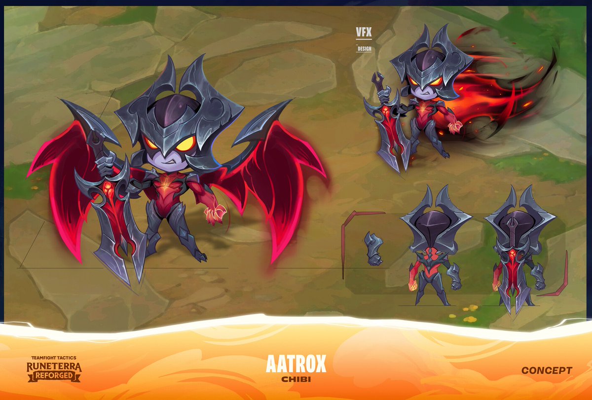 Spideraxe on Twitter: "Chibi Aatrox Concept Art by Siying Zhao https://artstation.com/artwork ...