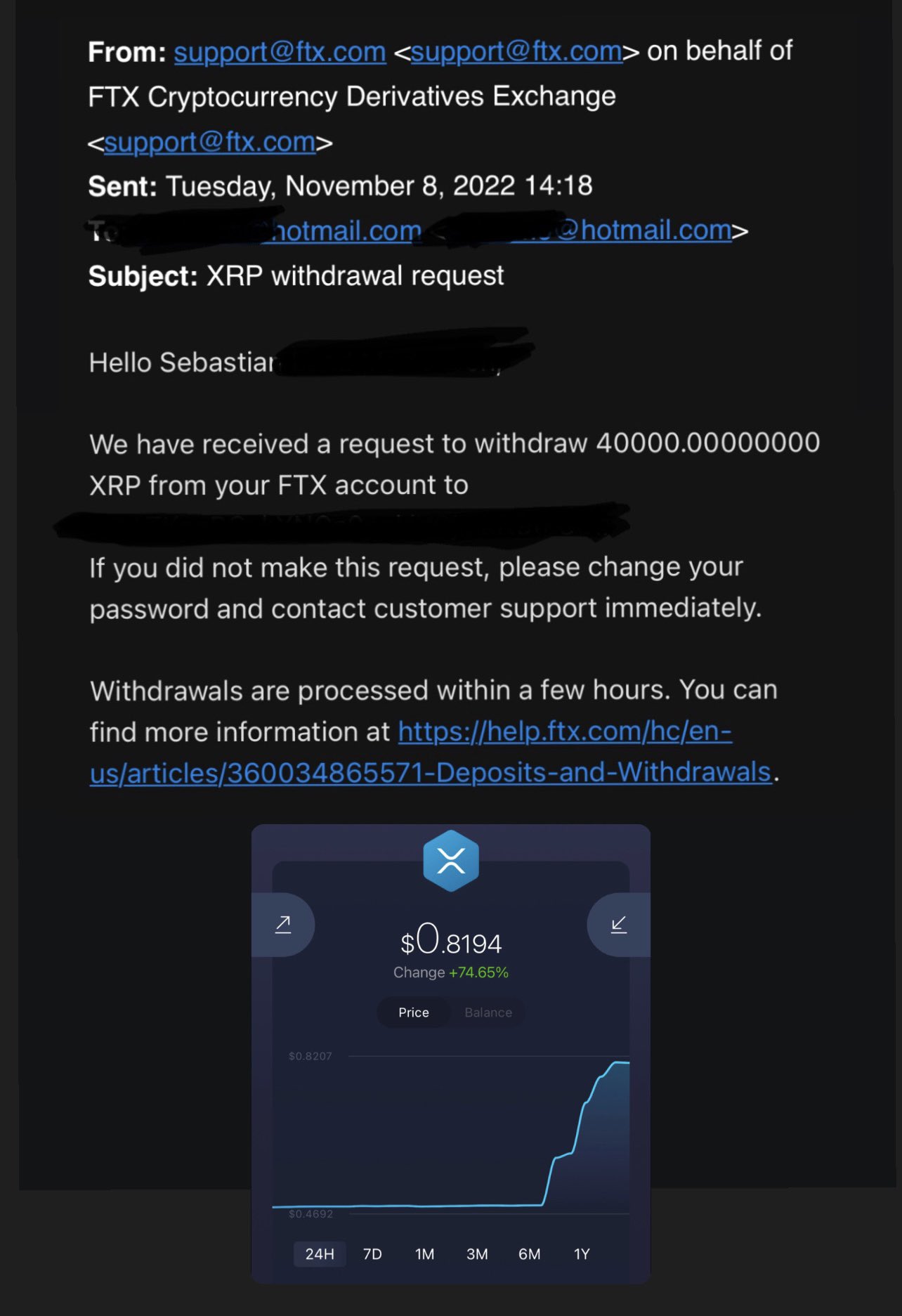 SEBM1337 on Twitter: "First time I show this to anyone. XRP up 80%! This was only SOME of my ...