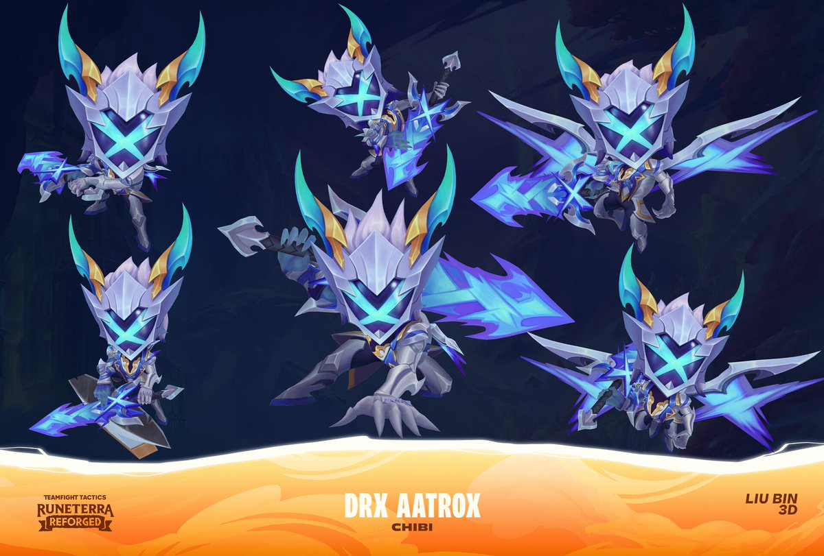 Spideraxe on Twitter: "Chibi DRX Aatrox 3D Model by Bin Liu https://artstation.com/artwork/GegkkB"