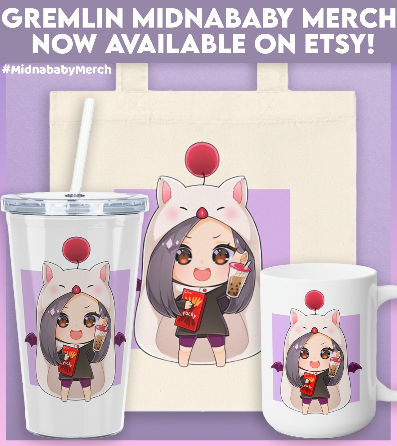 Midna AKA Snackingway🍰 on Twitter: "Released some new merch goodies on my Etsy! Gremlin ...