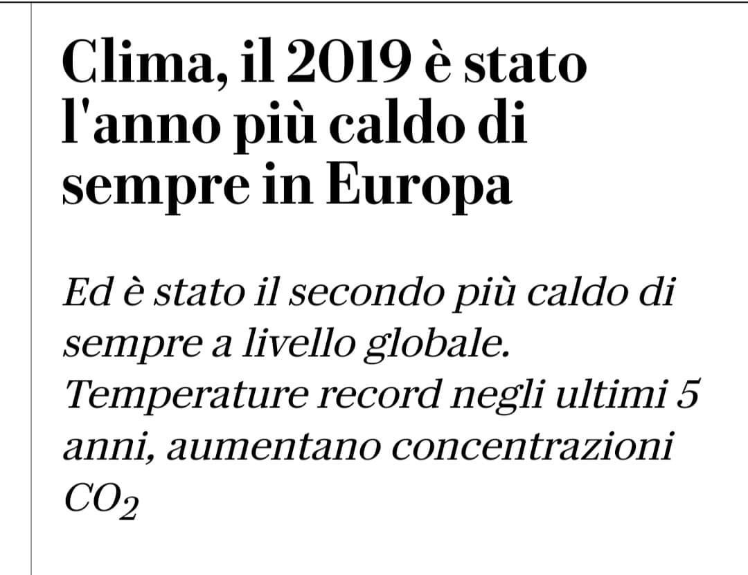 Il 2010 è stato l’anno più caldo di sempre. - Thread from Alessandro ...
