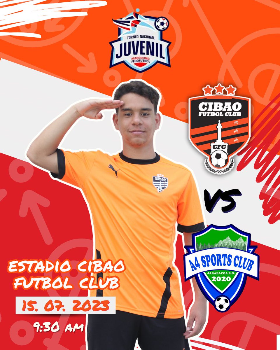 Cibao Fútbol Club on Twitter: "#JuvenilMasculino | ¡ESTE SÁBADO! 🤩🟠🔝 Este partido será ...