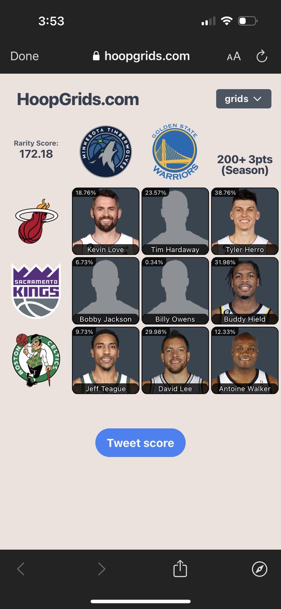 kang on Twitter: "I swear some of you are cheating on hoops grid. For shame!"