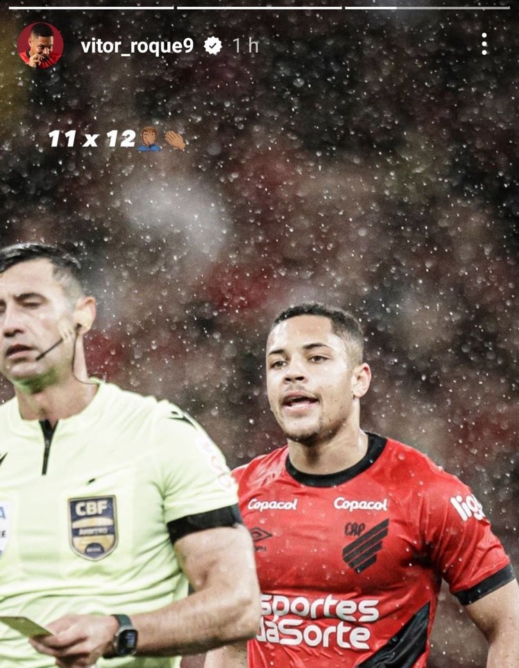 PAI SOLTARAM on Twitter: "Aí foi juvenil hein Vitor Roque…"