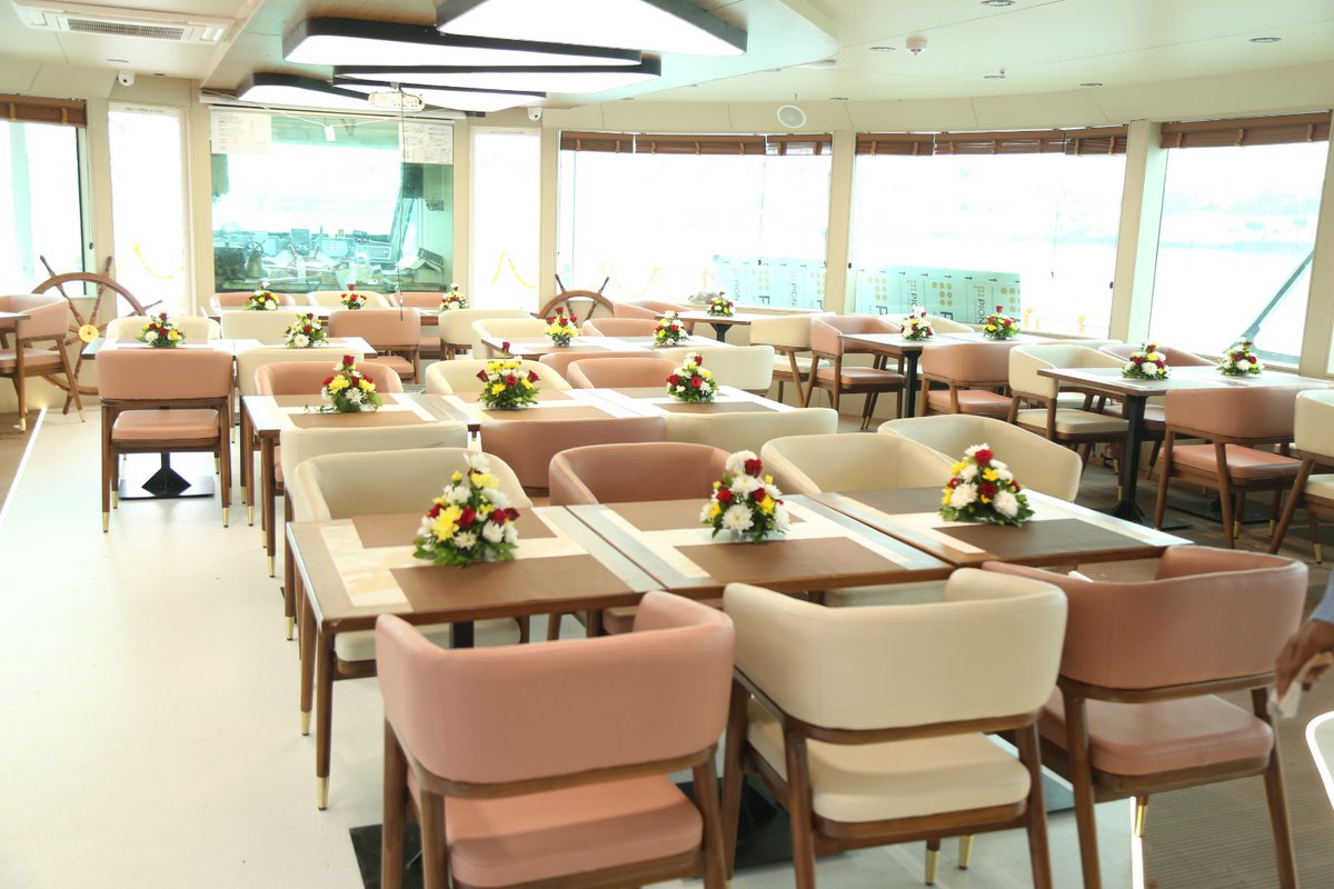 Floating restaurant Akshar River Cruise inaugurated in Ahmedabad ...