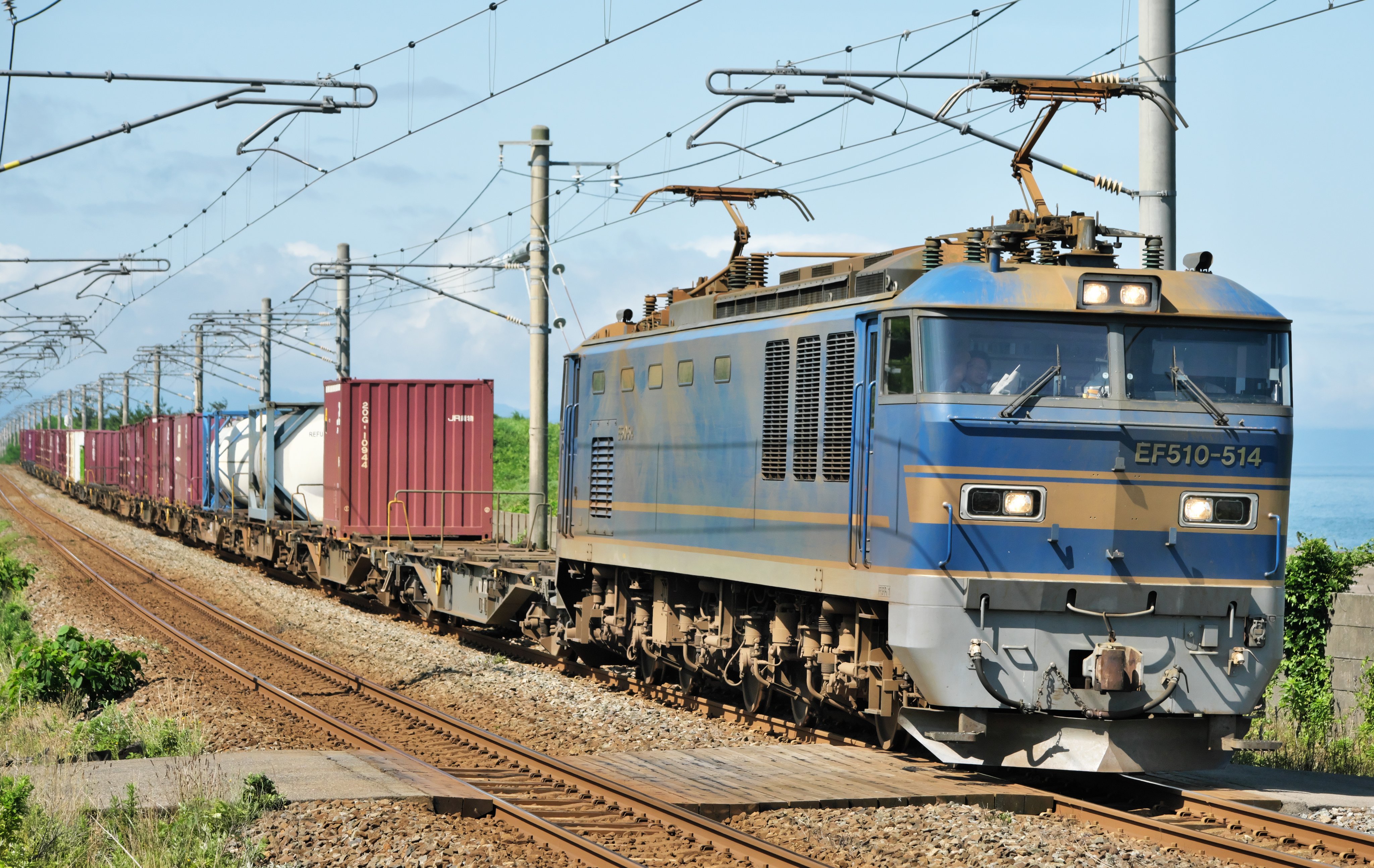 黒豆 on Twitter: "4091レ EF510－514 まさか青ゴトーさんを光線良く 収められるとは思っていませんでした～ 遠征の目的を果たせたので帰宅（笑） 2023．07．02 ...