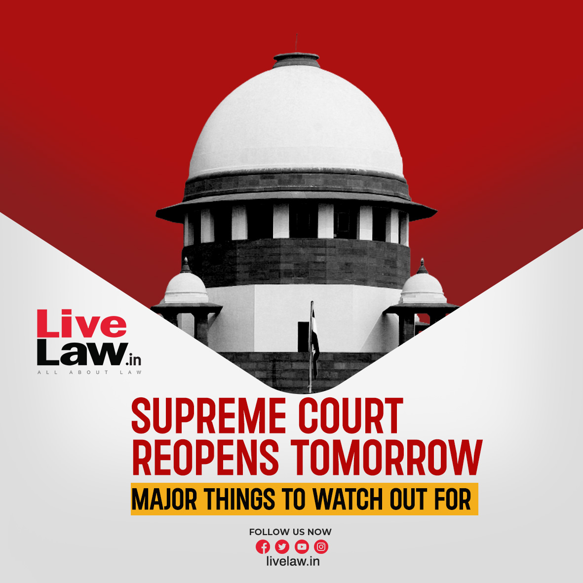 Live Law on Twitter: "The Supreme Court of India is set to reopen on Monday, after its six-week ...