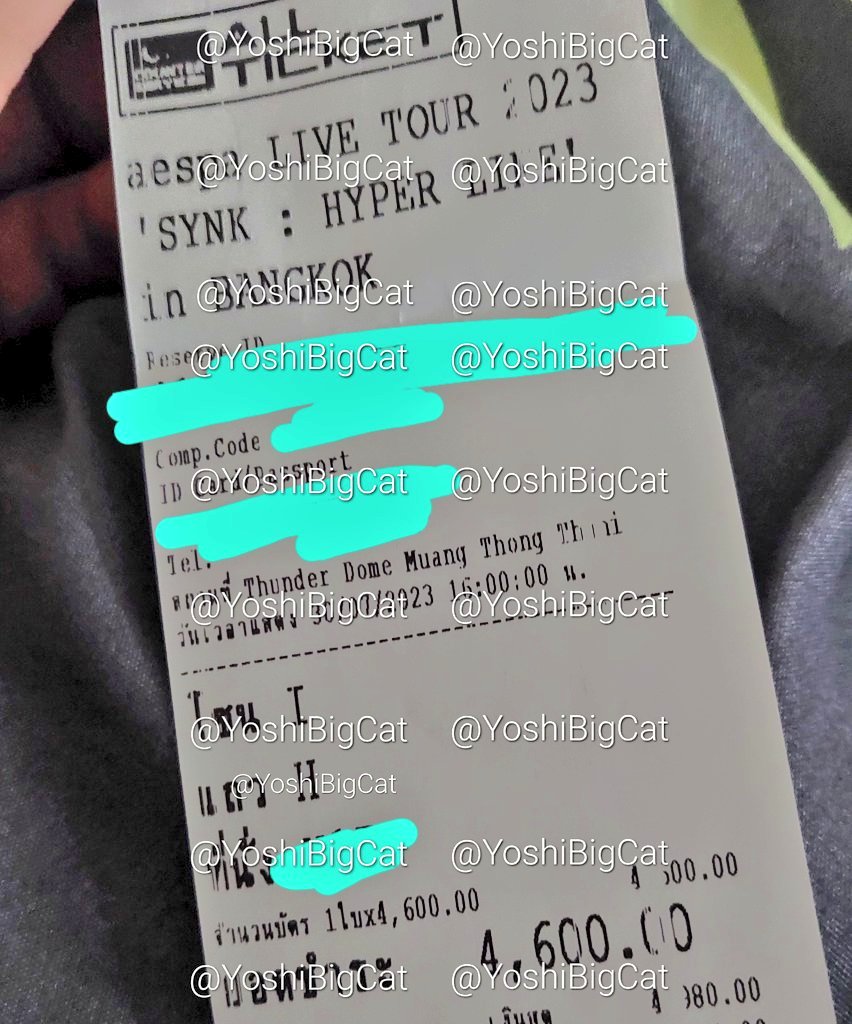 YoshiBigCat on Twitter: "WTS /ขาย Aespa synk : hyper line in BKK Date : 07/30 ️ รอบวันอาทิตย์ ...