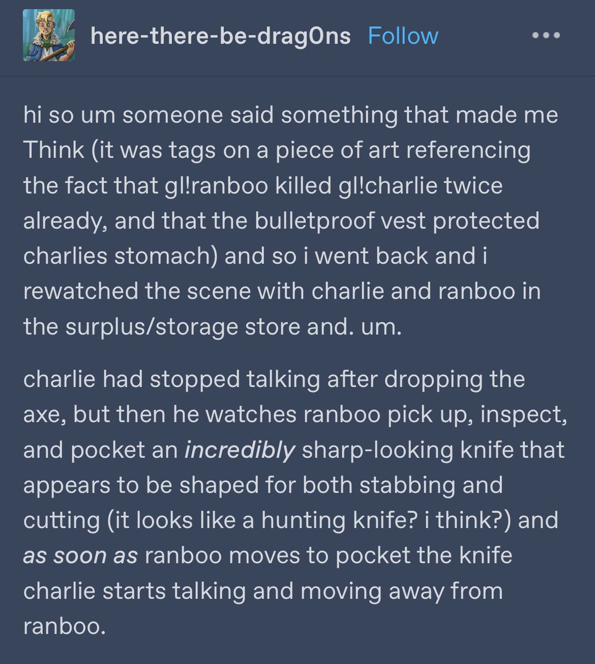 Tumblr Conversation Post