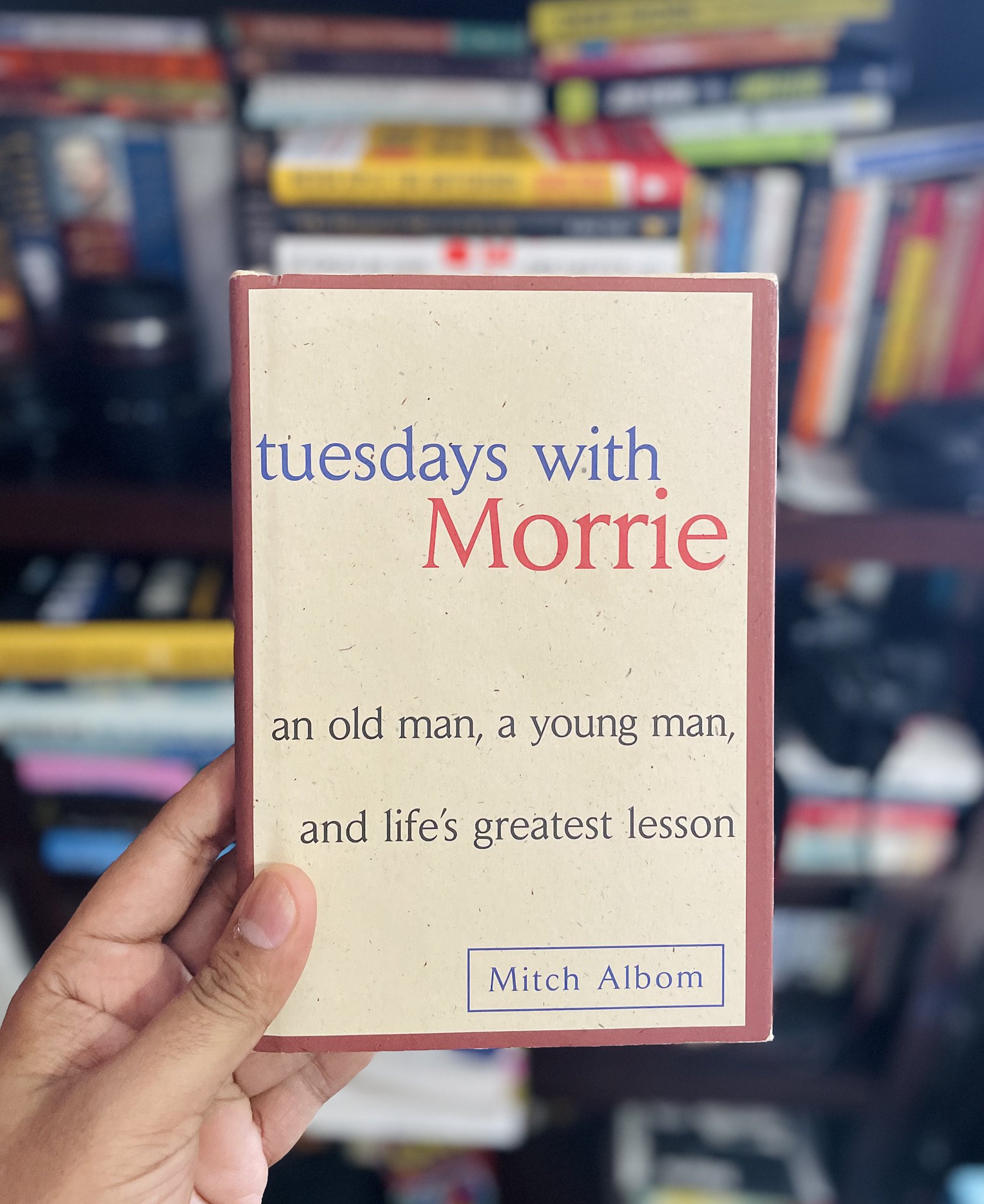 Reads with Ravi on Twitter: ""Tuesdays with Morrie by Mitch Albom ...