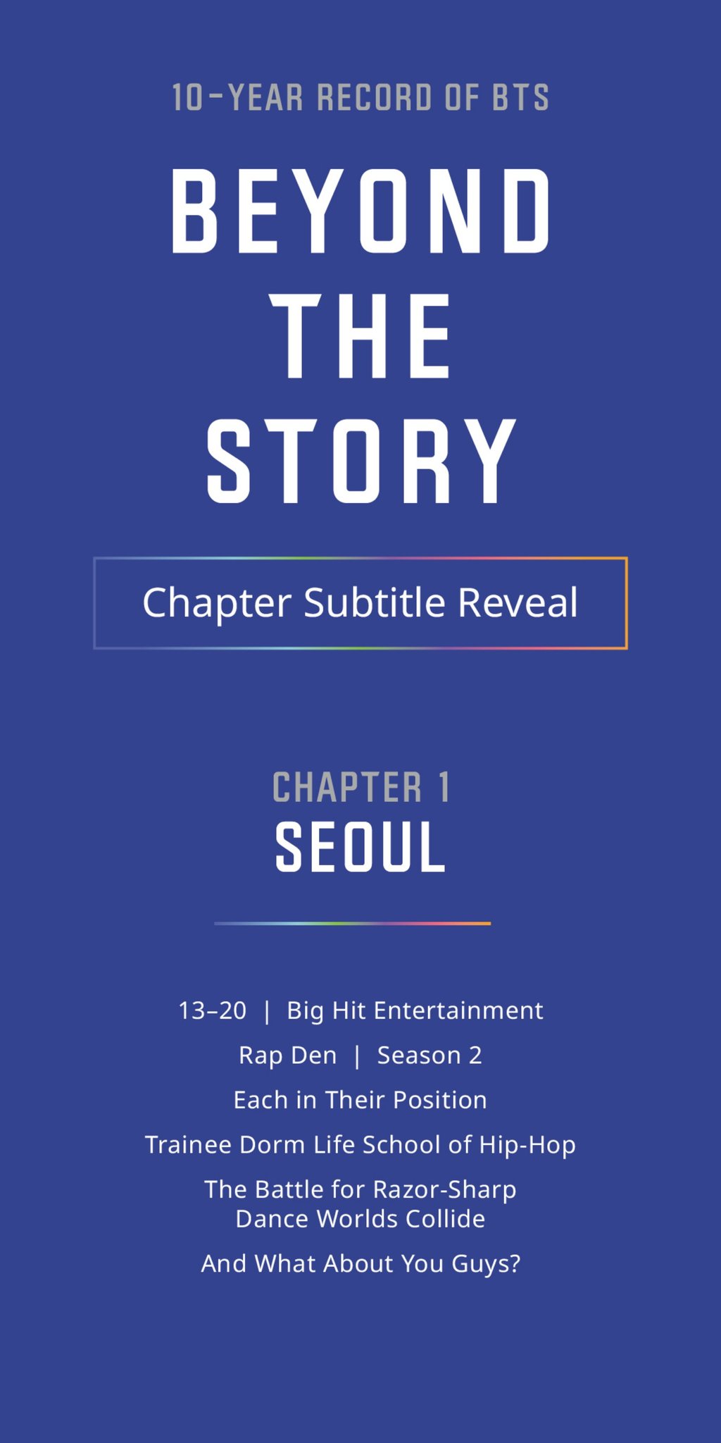 🥢BTS Merch⁷ 🔍⍤⃝🔎 on Twitter: "Beyond the Story: 10-Year Record of BTS ...