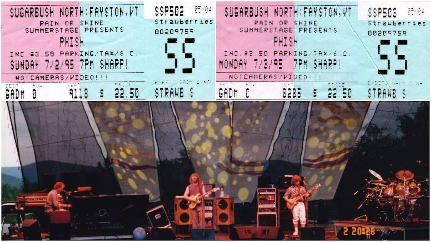 Kevin Shapiro on Twitter: "28yrs since #phish 7/2/95-7/3/95 Summer Stage at Sugarbush - last ...
