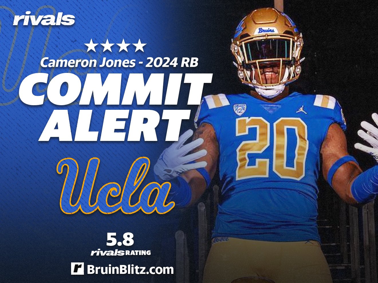 Tracy McDannald 📎 on Twitter: "Four-star RB Cameron Jones announces he’s committed to UCLA’s ...