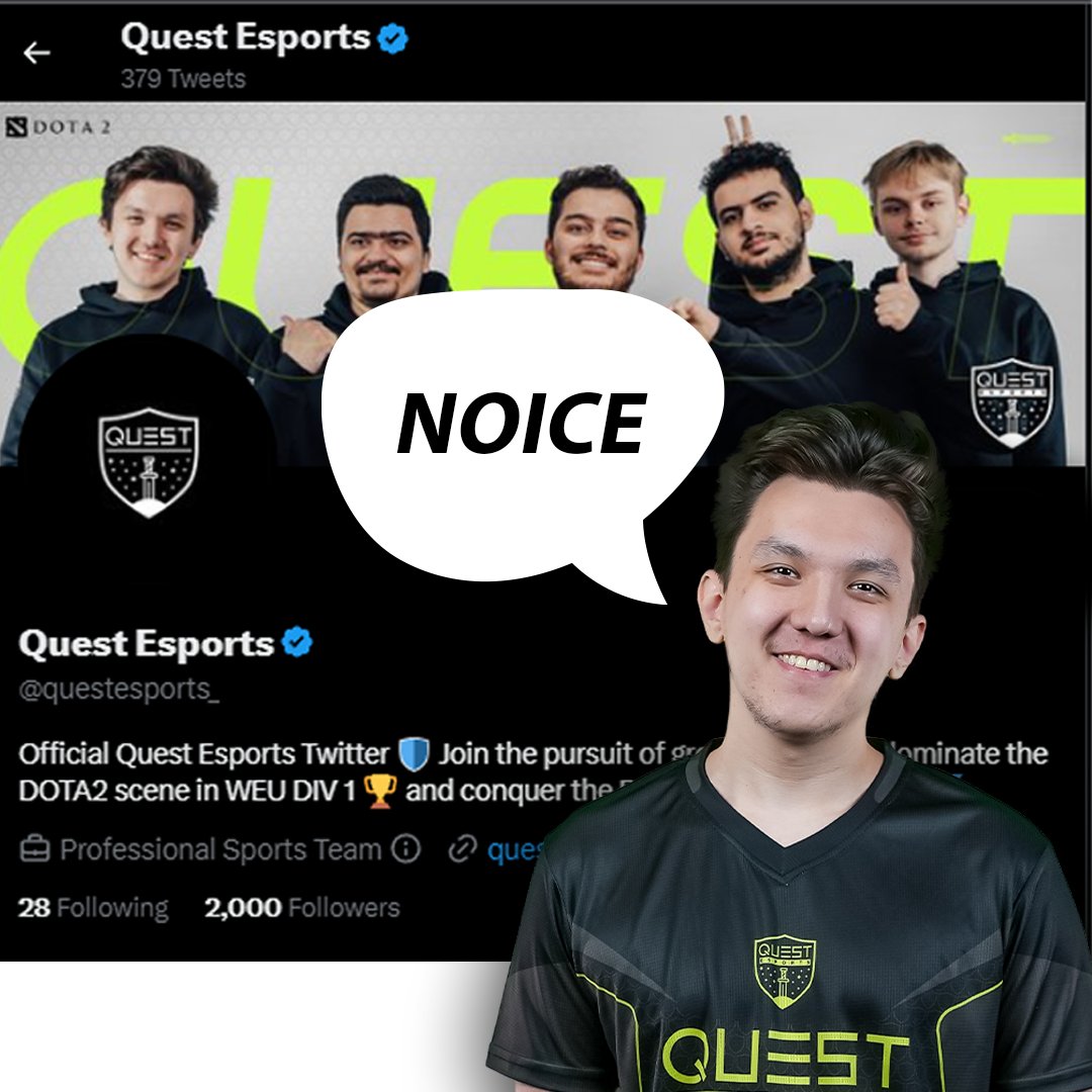 Quest Esports on Twitter: "TA2000 is super happy with our 2000 followers milestone! Let's shoot ...