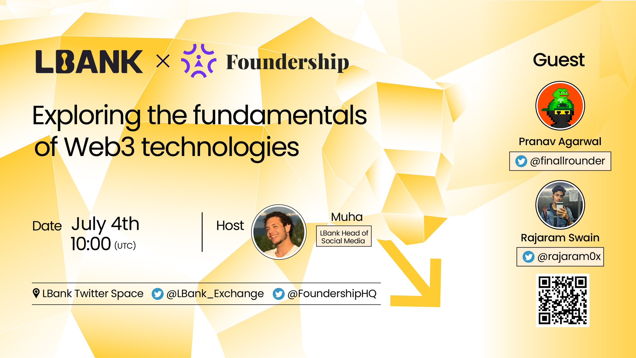 LBank.com on Twitter: "🚀Join us for the #TwitterSpaces 💡 Exploring the fundamentals of Web3 ...