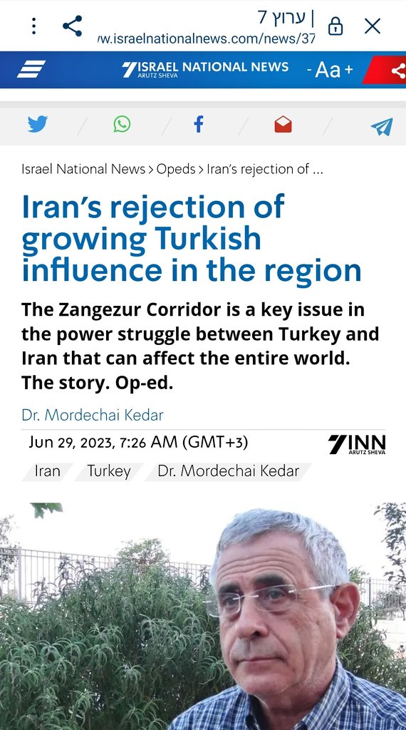 Ehsan Movahedian on Twitter: "کارشناس صهیونیست:همکاری باکو،#اسراییل،ترکیه بعد از انتخاب #اردوغان ...