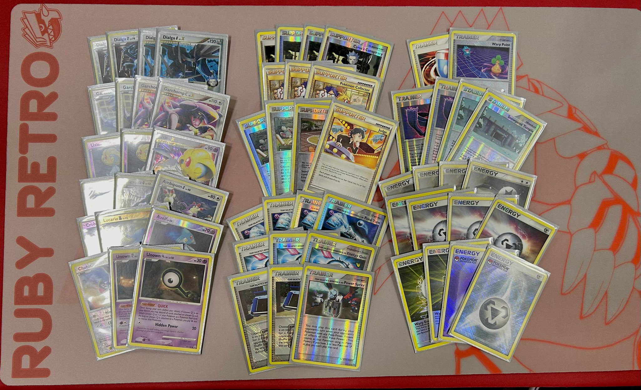 Pokemon Ruby Retro on Twitter: "Top 8 in Riley’s Retro with DialgaChomp! Blurred cards are ...