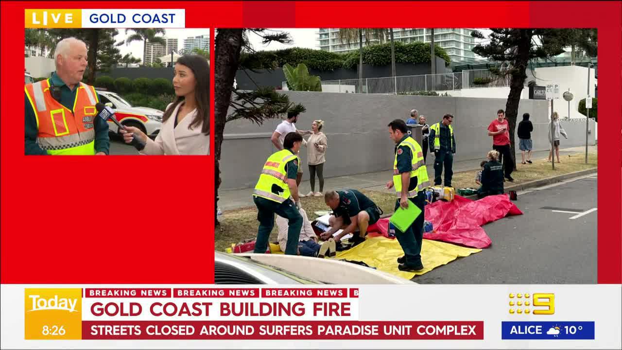 9News Gold Coast on Twitter: "#BREAKING: A fire in a Surfers Paradise high-rise has seen dozens ...