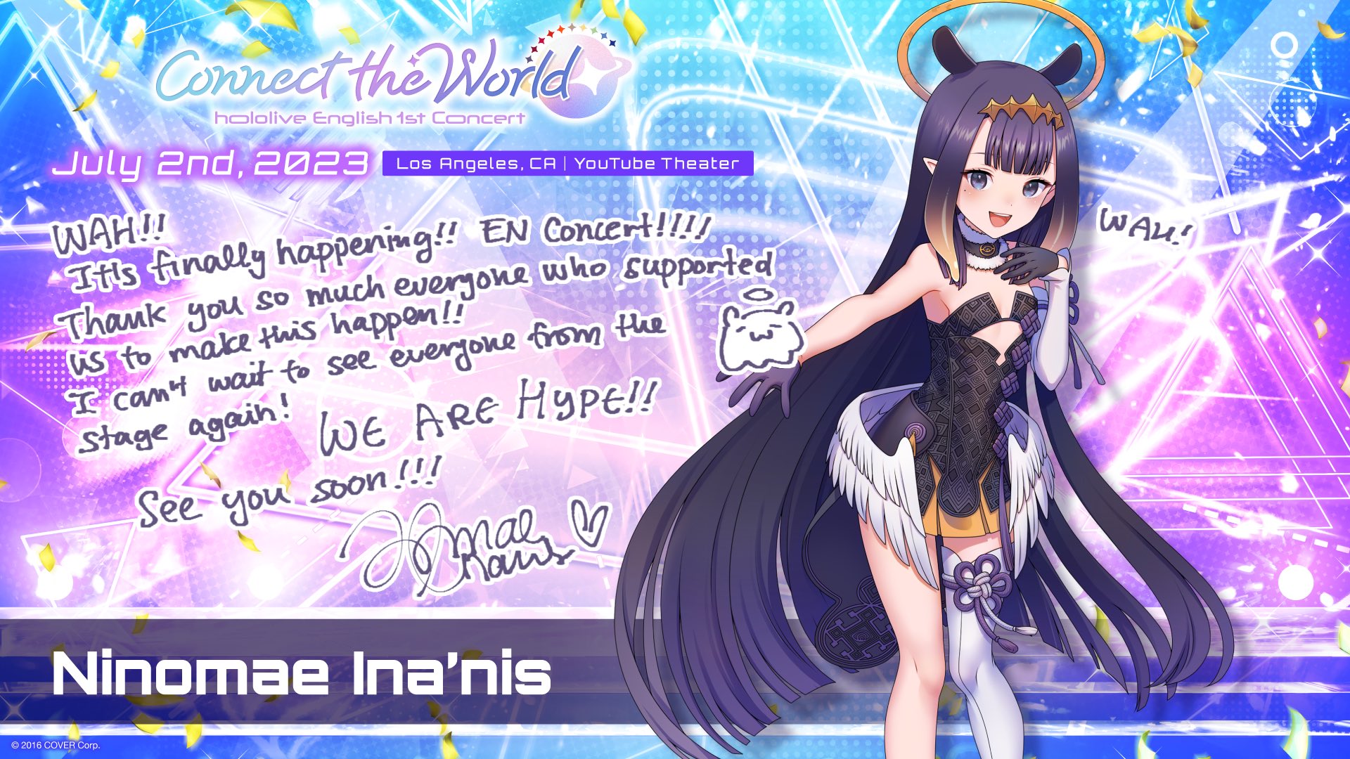 Ninomae Ina'nis 🐙holoEN on Twitter: "IT'S....TODAY!!!!!!!! Wish us luck!!!!!!! You can still get ...