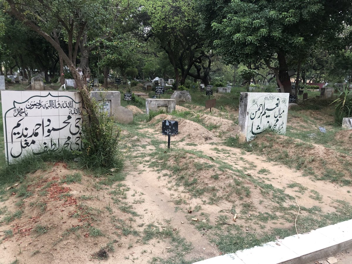 I used to go for a morning jog in a park, passing by this graveyard ...