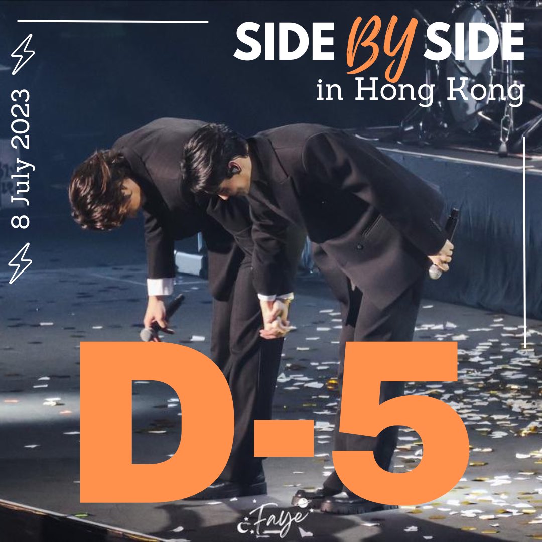 D-DAY⚡️SBS Tour 2023 in Hong Kong on Twitter: "5 DAYS TO GO ⚡️⚡️ - Side by Side Tour 2023 in ...
