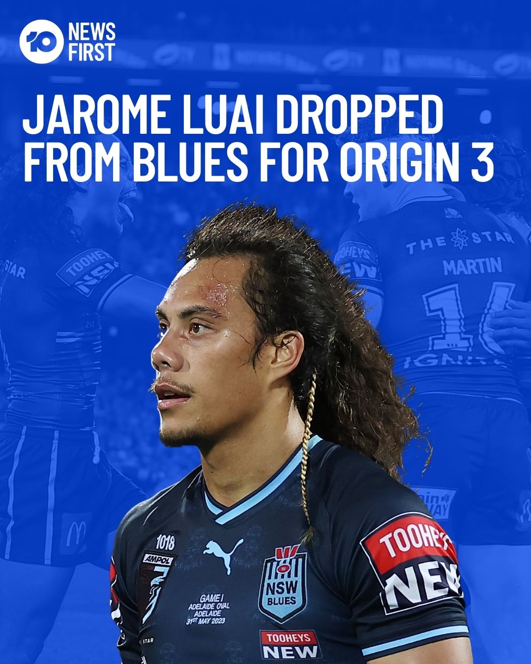 10 News First Sydney on Twitter: "Jarome Luai has been dropped from the @NSWBlues by coach Brad ...