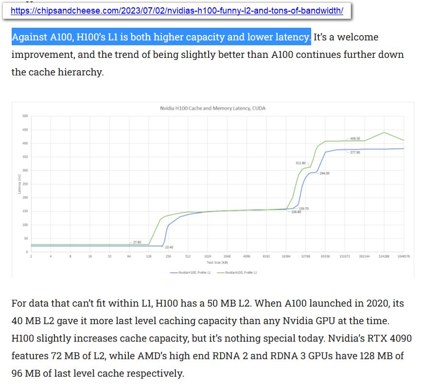 OGAWA, Tadashi on Twitter: "=> "NVIDIA’s H100: Funny L2, and Tons of Bandwidth", Jul 2, 2023 ...