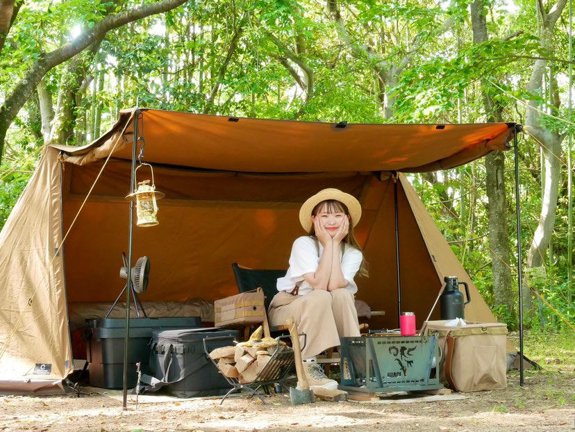 QUICKCAMP（クイックキャンプ）【公式】 on Twitter: "ポリコットンソロテントの紹介です‼ 今回はアンバサダーのS ki Campさん（@SakiCamp1）とNaokiさん ...