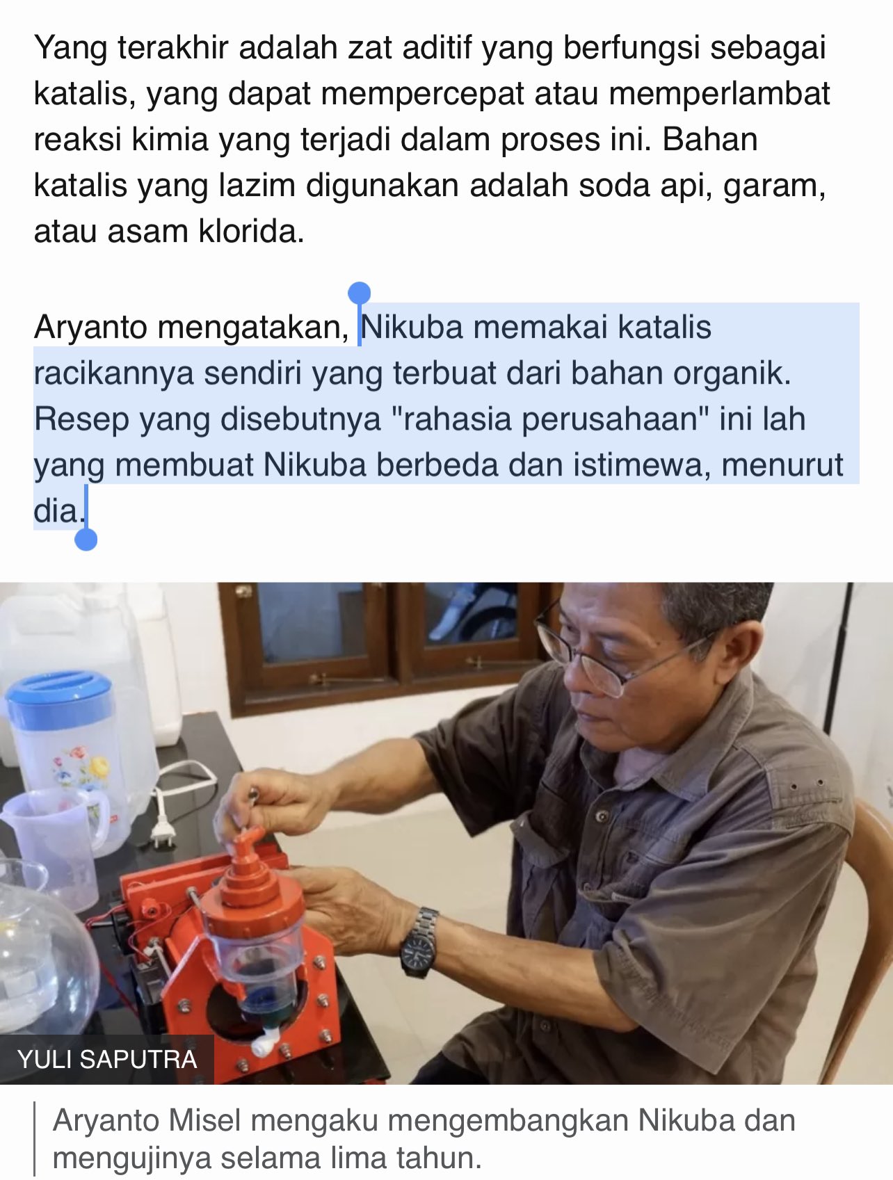 RAMY 👽 on Twitter: "Katanya kuncinya di katalis yg dipake yg bikin elektrolisis gak makan energi ...