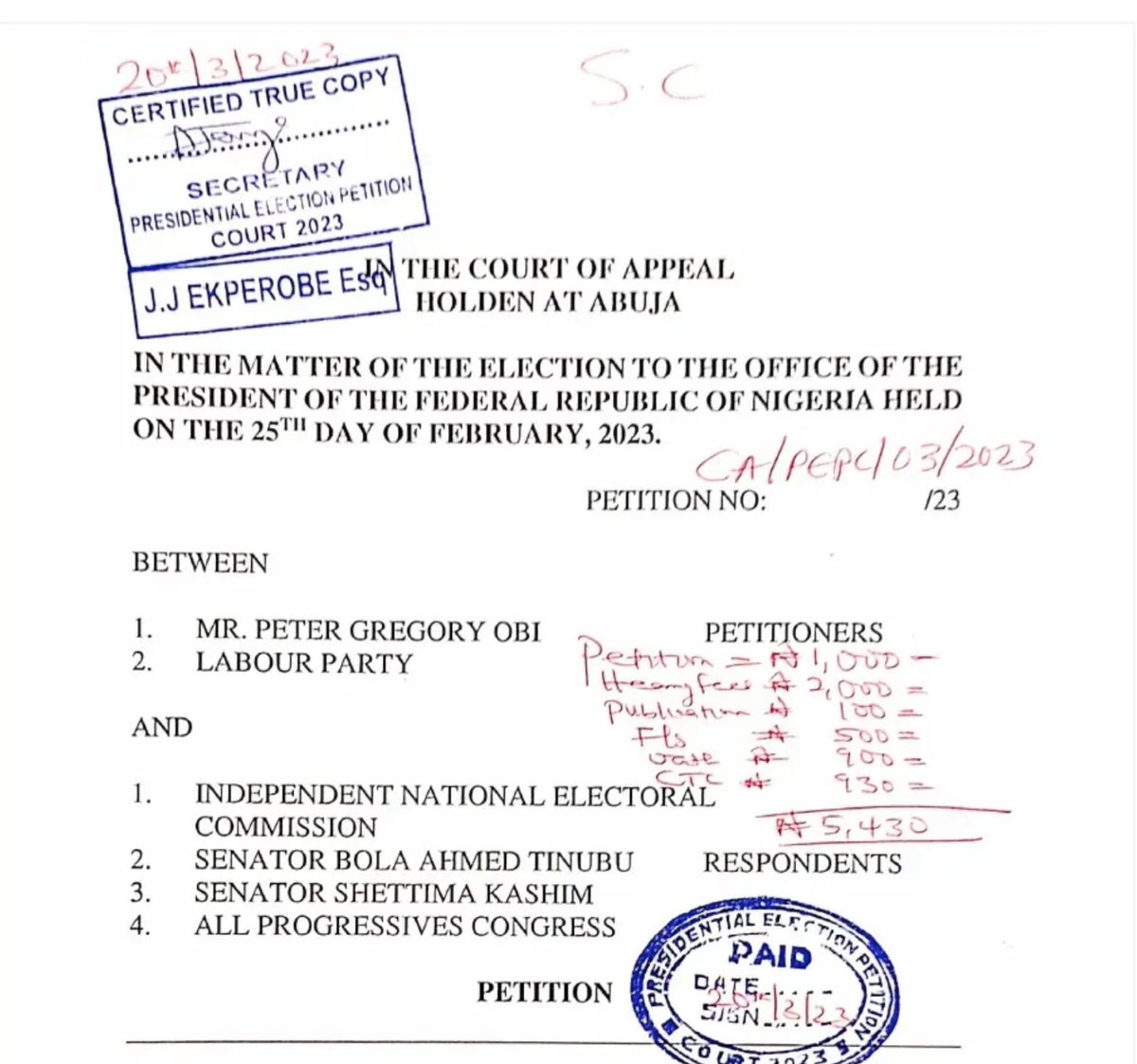 In court, this week, Nigeria's electoral body, INEC faces an arduous ...