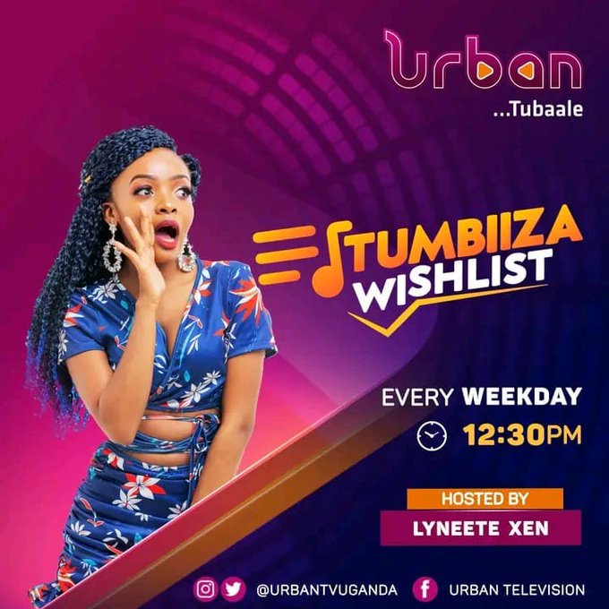 Urban Television on Twitter: "UP NEXT: #TumbiizaWishList with Lynette Xen and DJ Meddie Rustu. # ...