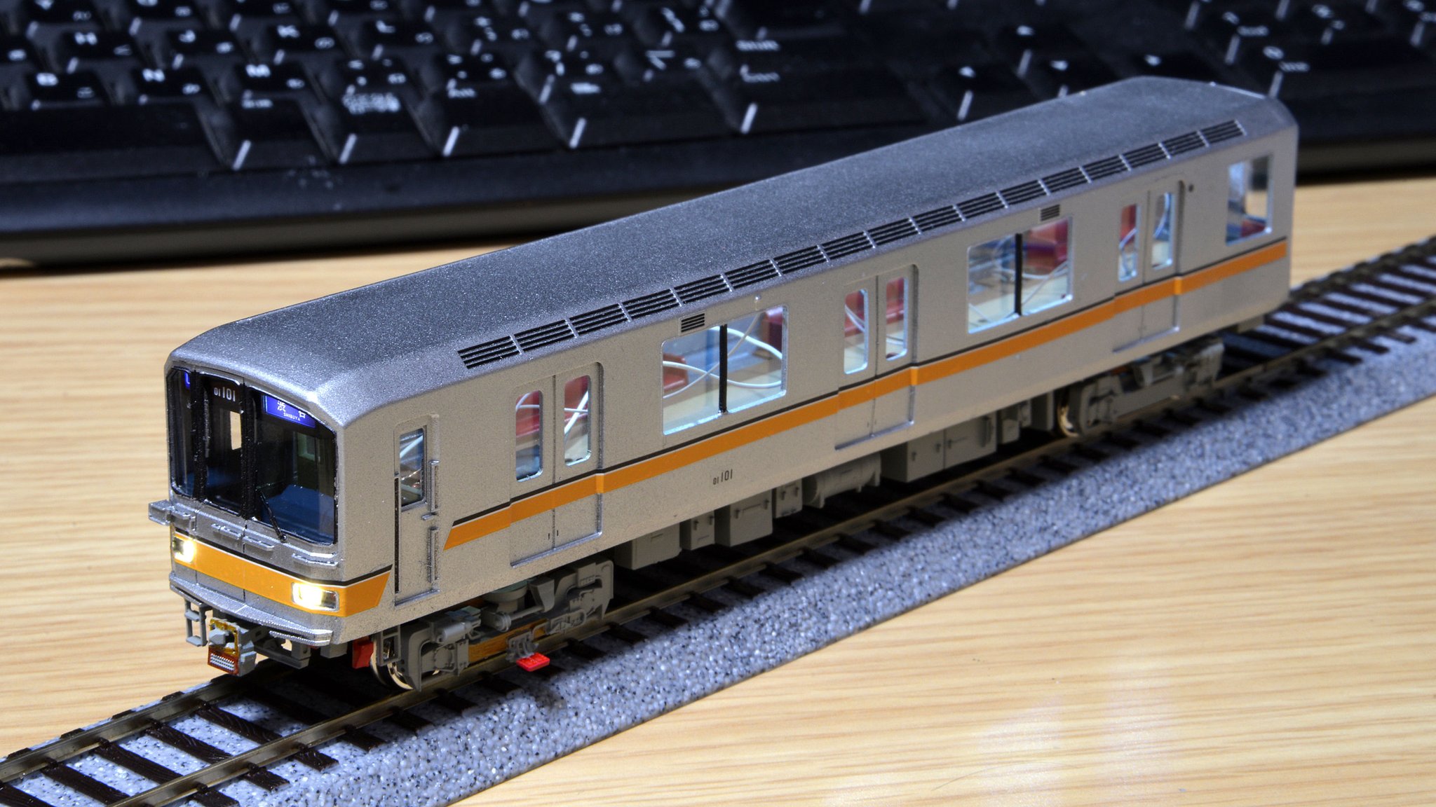monoi_sakura on Twitter: "銀座線、営団01系のHOゲージ(16.5mm、1/80) ついに完成しました！！🥳 https://t.co/y0EiLio0vy ...