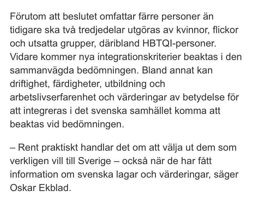 Maria M Stenergard on Twitter: "”Migrationsverket har fattat beslut om ...