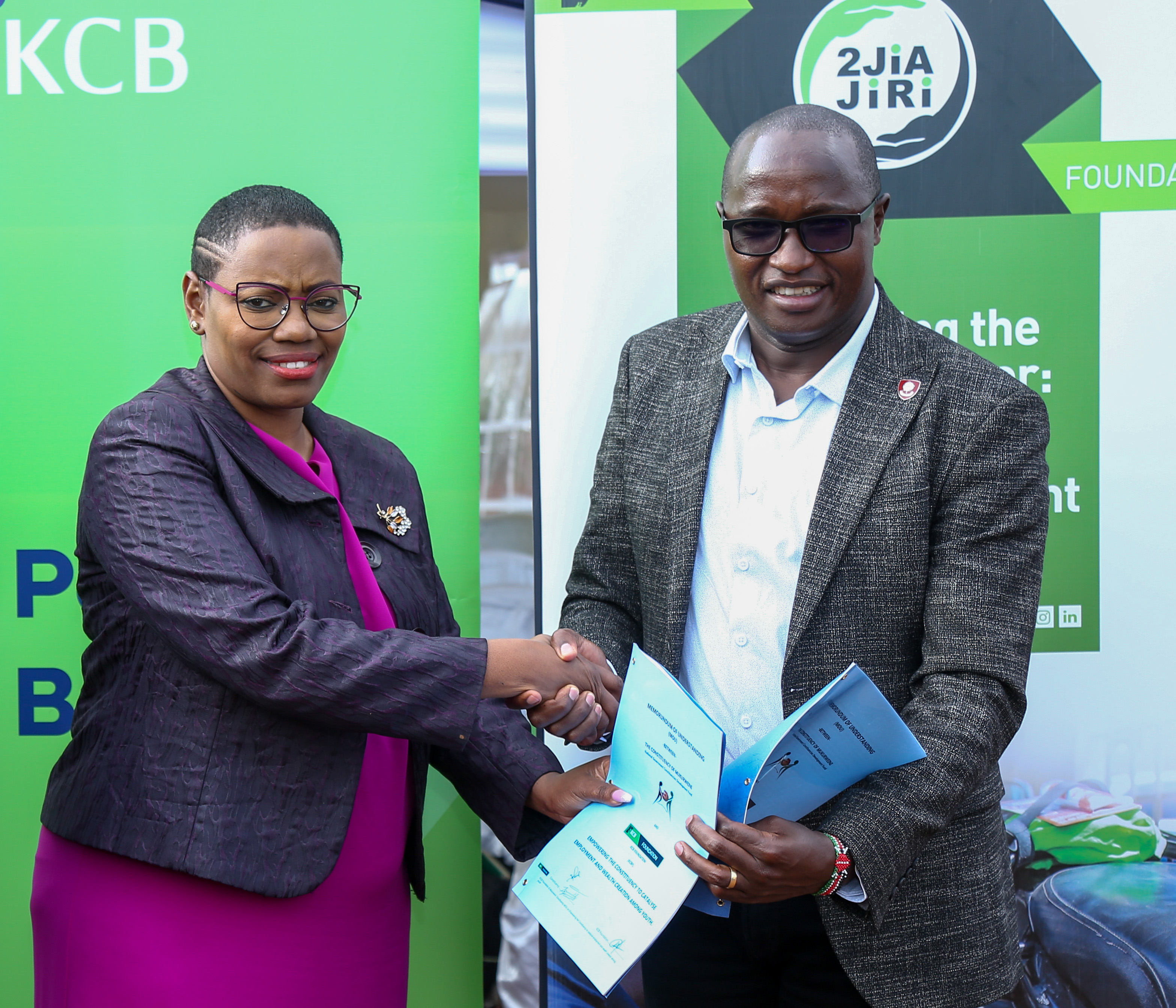 KCB Group on Twitter: "The Head of KCB Foundation @ckwanjeri & MP for Mukurwe-ini, Hon John ...