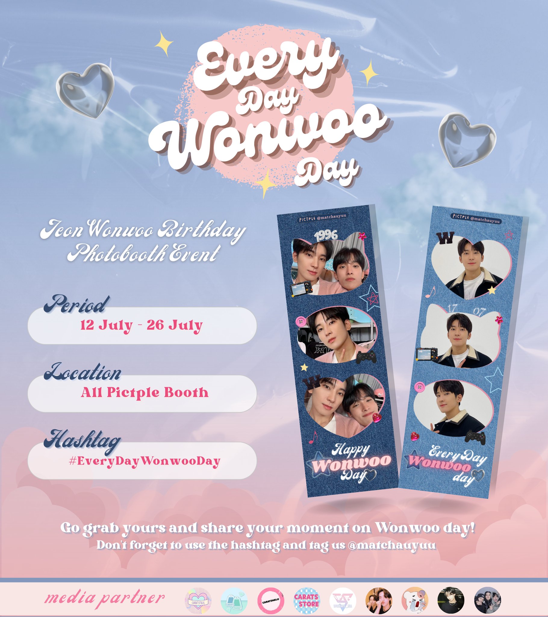 💙 on Twitter: "☁️ Every Day Wonwoo Day ☁️ Wonwoo’s Birthday Photobooth Event —by @matchauyuu 📆 ...