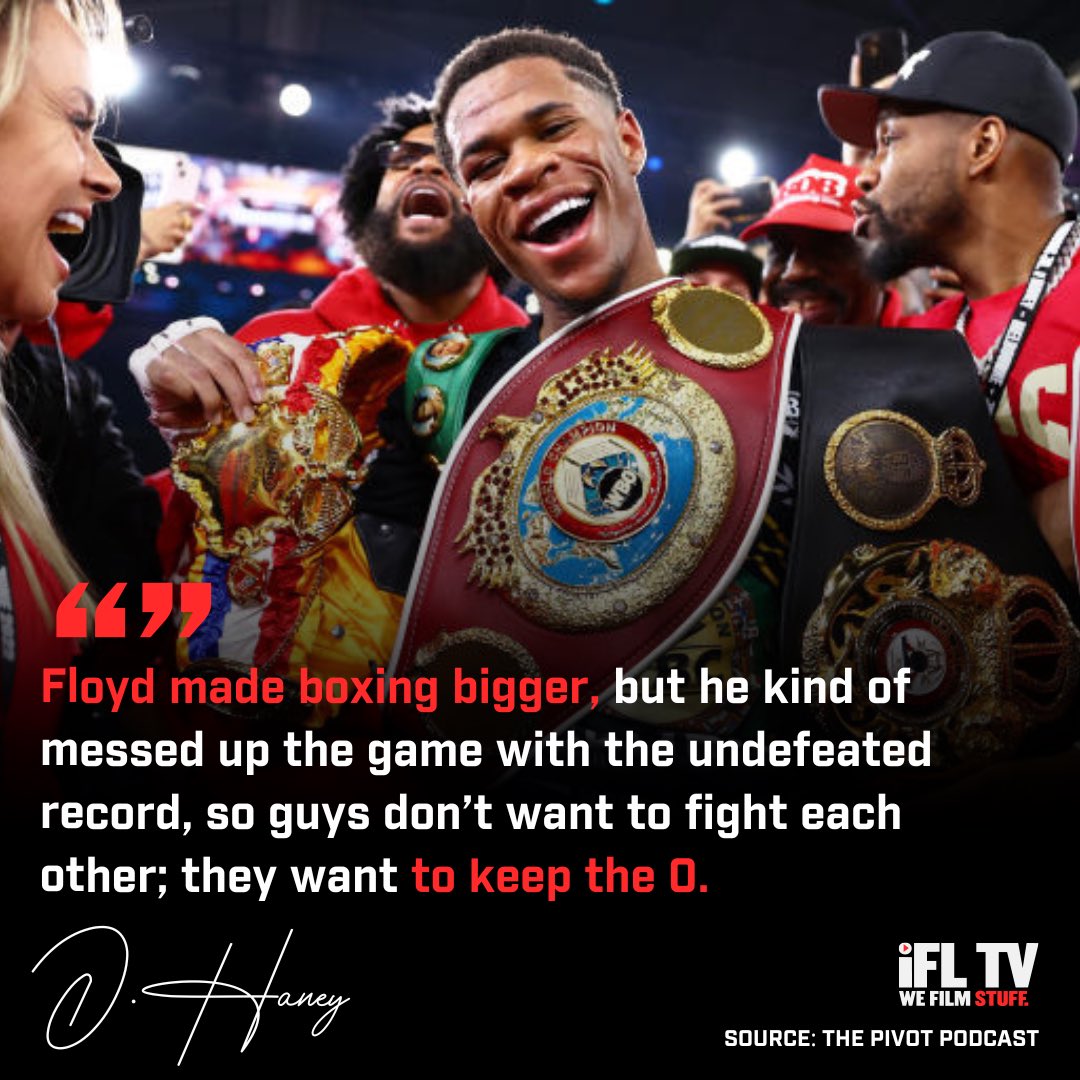 Ifl Tv On Twitter Devin Haney Believes Floyd Mayweather Kind Of